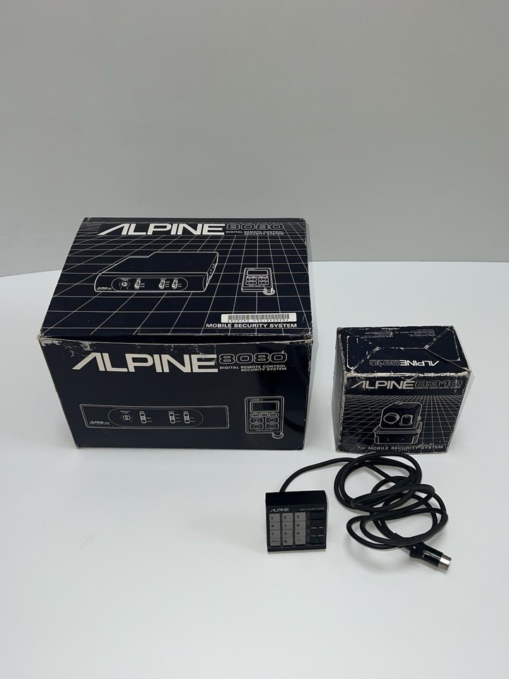 Old School Alpine 8080 Car Alarm Security System with Digital Remote | eBay