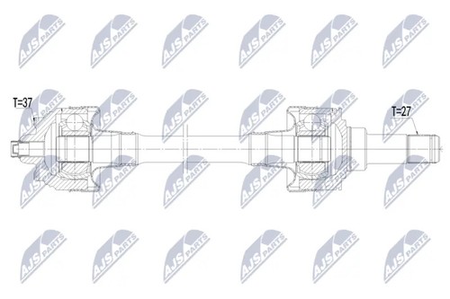 Semiasse Assale posteriore Sx Trasmissione automatica NPW-BM-241 NTY ...