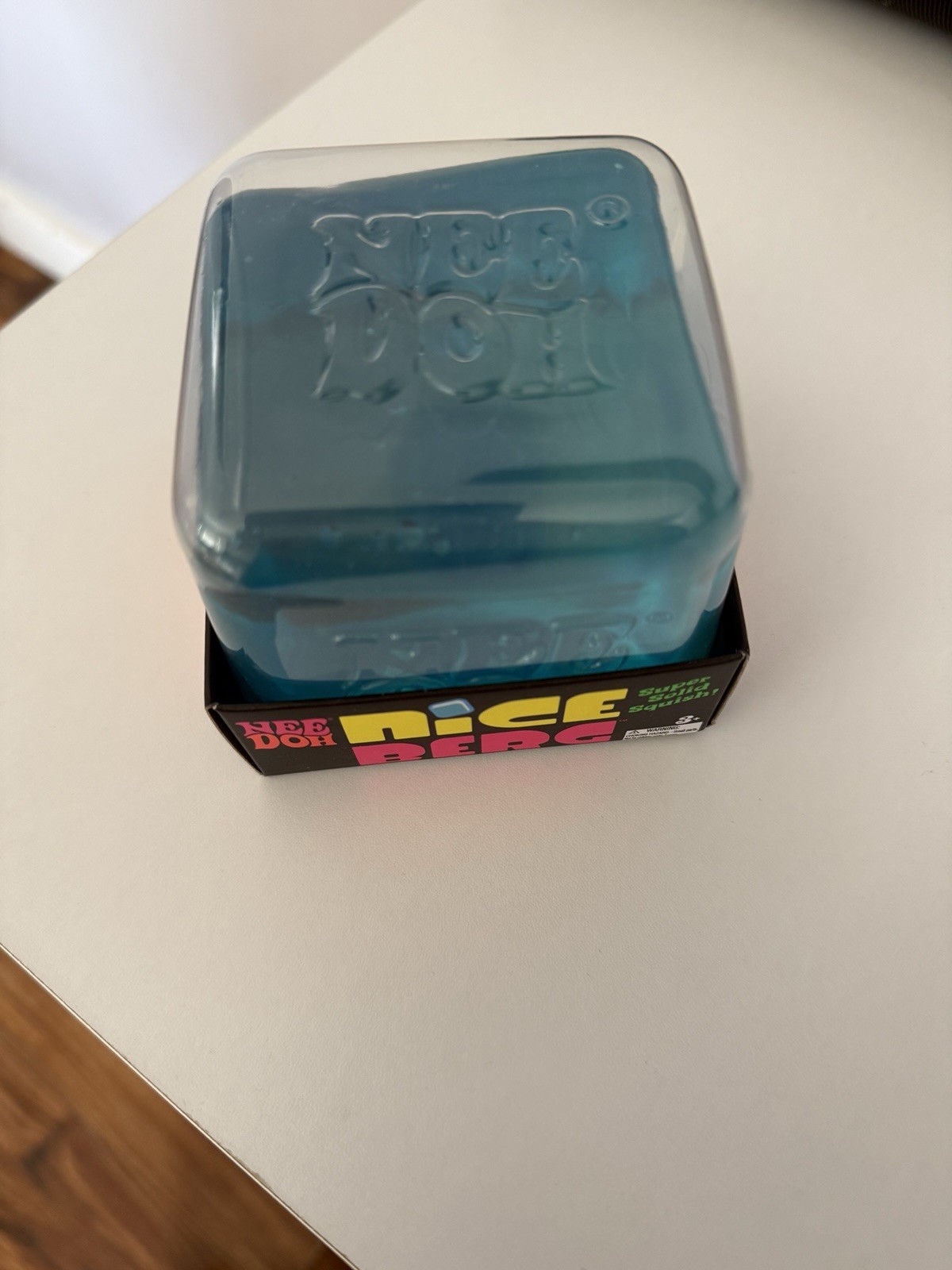 NeeDoh Nice Berg Blue XL Giant NeeDoh Niceberg Solid Squish Cube ...