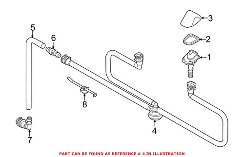 Genuine OEM Front Headlight Washer Hose For BMW 61677179469 | eBay