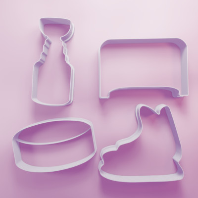 Ice Hockey Cookie Cutter Pack | eBay