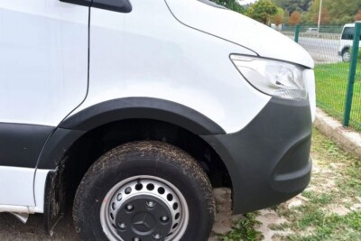 BLACK WHEEL ARCH COVERS TRIMS for MERCEDES SPRINTER W907 2019-2023 ABS ...