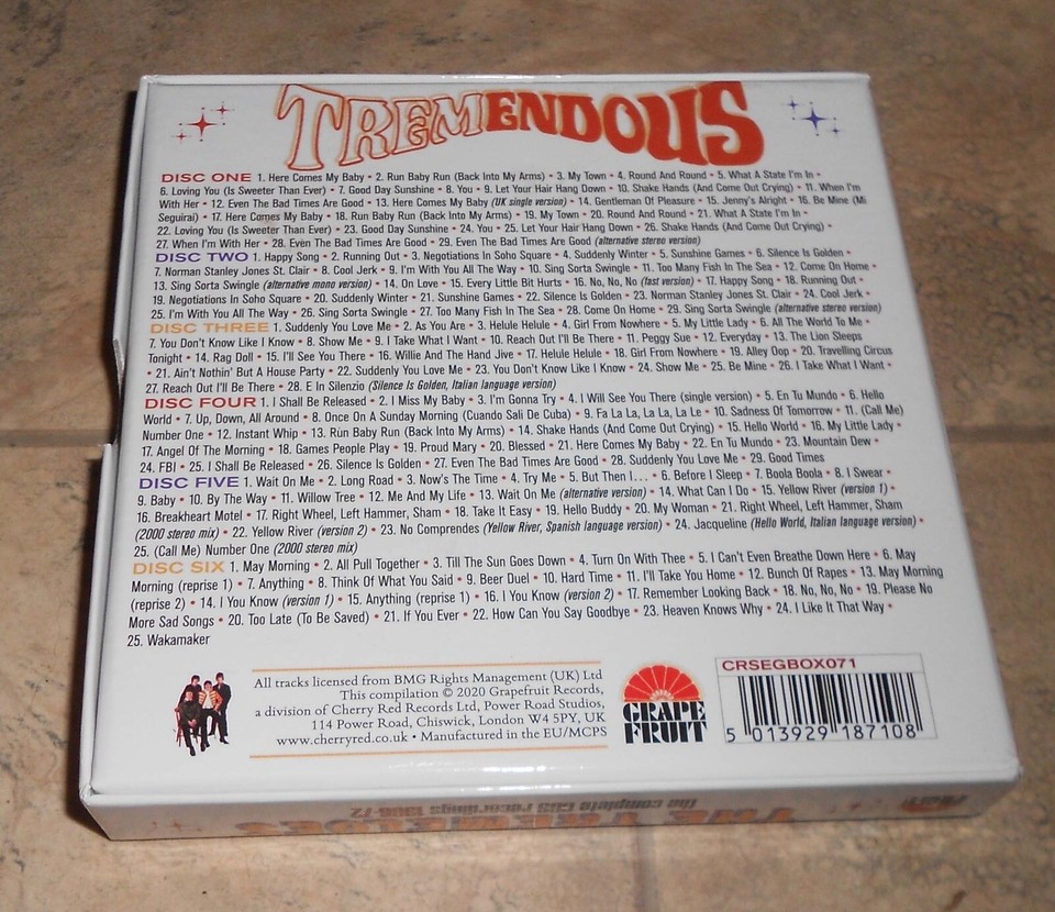 The Tremeloes The Complete CBS Recordings 1966-1972 6 CD Box Set ...