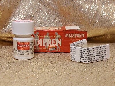 Vintage Medipren Medication Display Bottle 1988 80s Meds With Box ...