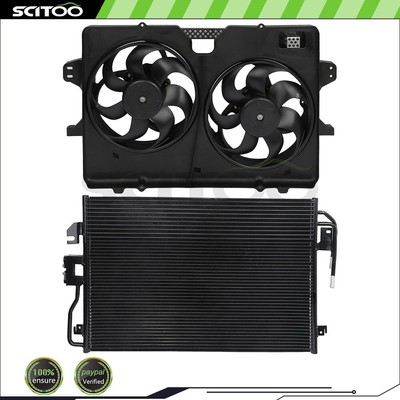 Car AC Condenser and Cooling Fan Assembly Kit Fit For 2008-2011 Mercury ...