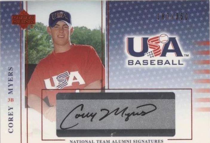 2005 Upper Deck USA Baseball - National Team Alumni Signatures Corey ...