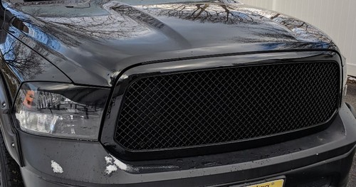 EAG Mesh Grille Grill ABS Black Packaged Replacement Fit 13-18 Dodge ...