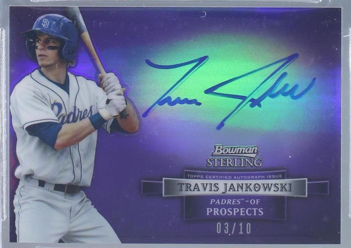 2012 Bowman Sterling - Prospect Autographs Travis Jankowski #BSAP-TJ ...