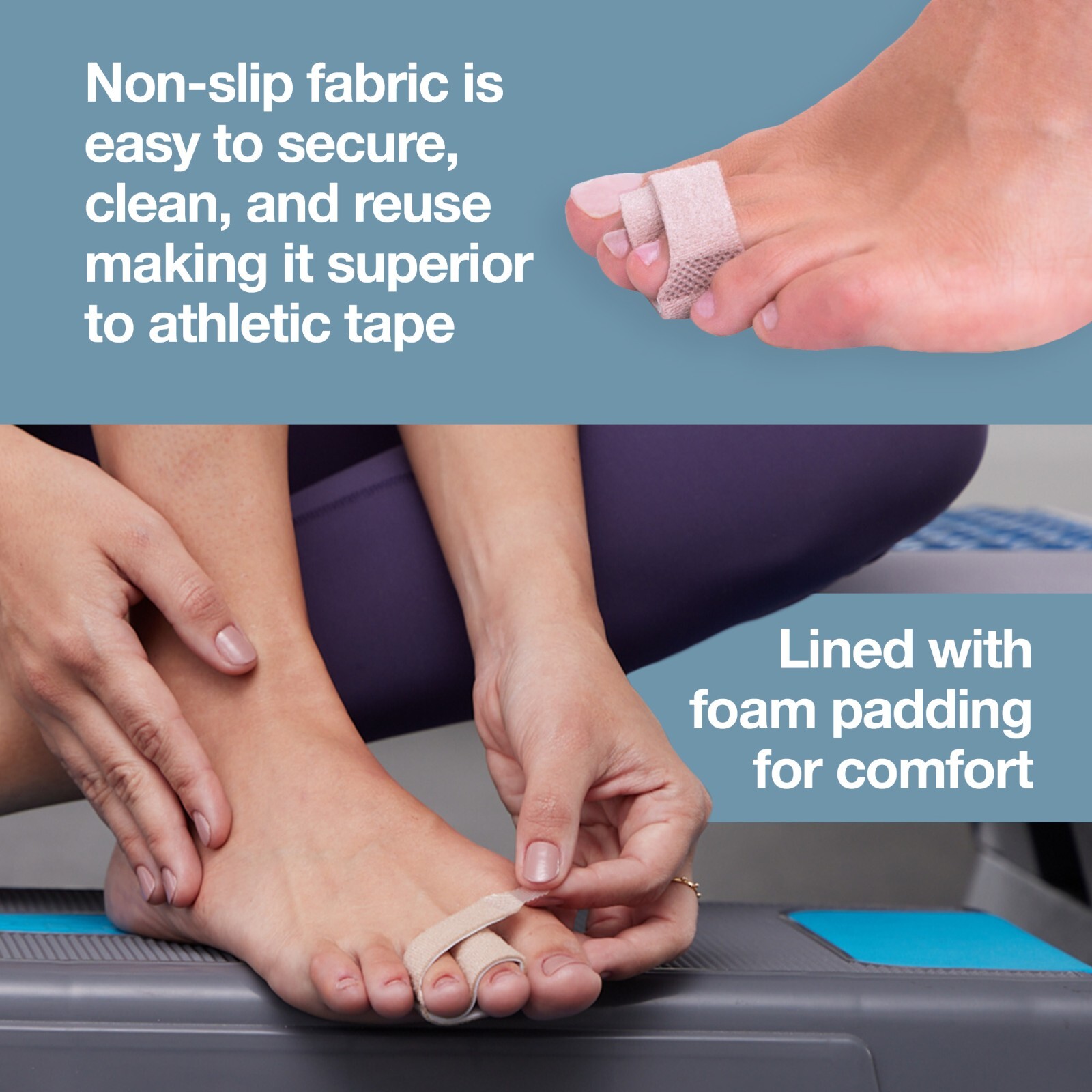 ZenToes Broken Toe Buddy Wraps Cushioned Bandages Hammer Toe ...