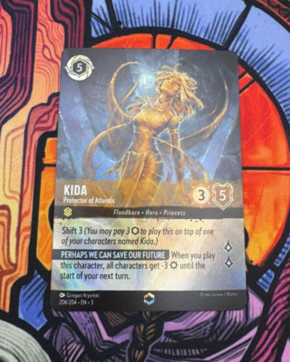 Kida - Protector of Atlantis (Enchanted) 206/204 Into the Inklands Holo ...