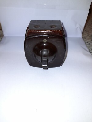 Vintage Britmac Bakelite/vitreous Light Switch With 2 Pin Mains Plug ...