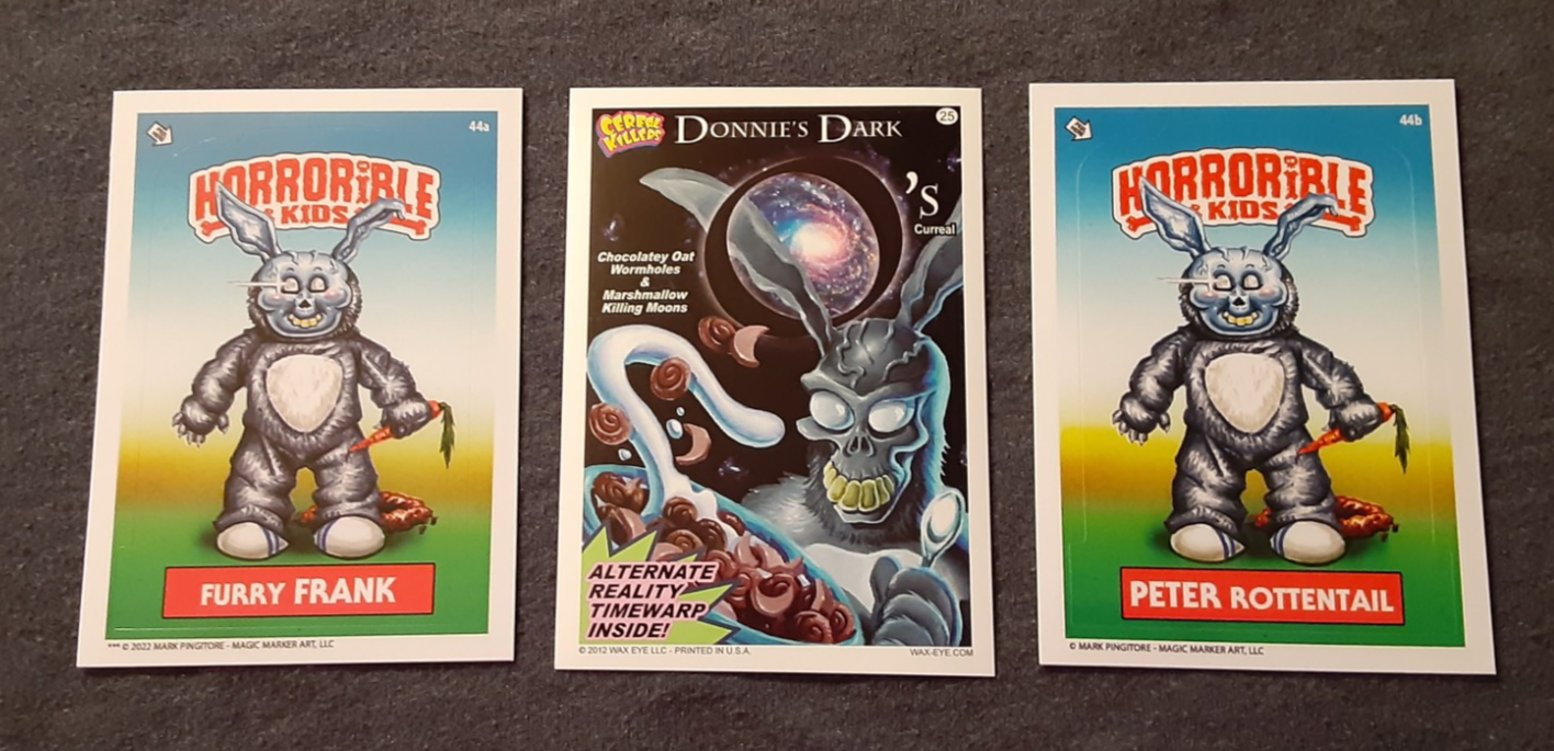 garbage pail kids OH,THE HORROR-IBLE donnie darko set cereal killers ...