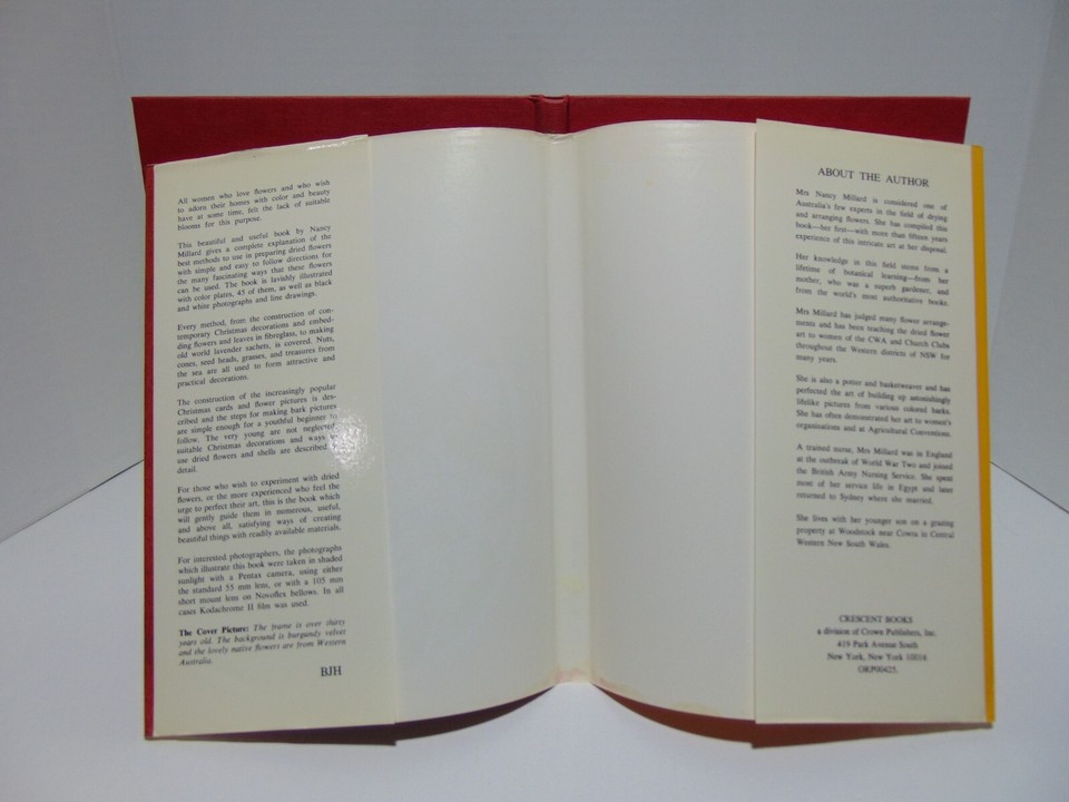 Dried Flower Arrangements by Nancy Millard (1973, Hardcover) | eBay