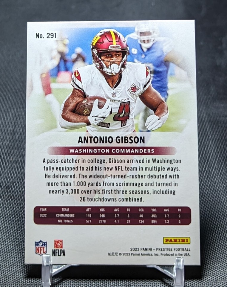 Antonio Gibson Red Holo /599 Xtra Points 2023 Prestige 291 Washington ...
