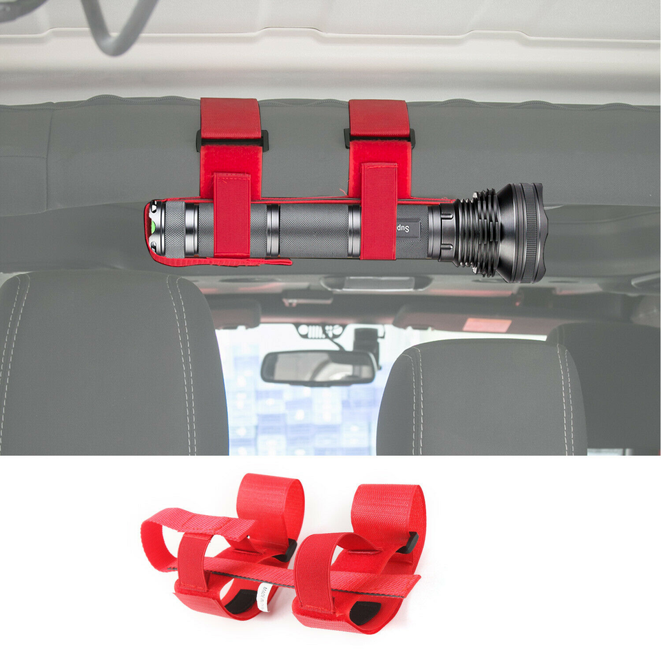 Universal Roll Bar Mount Flashlight Holder For Jeep Wrangler YJ TJ JK ...