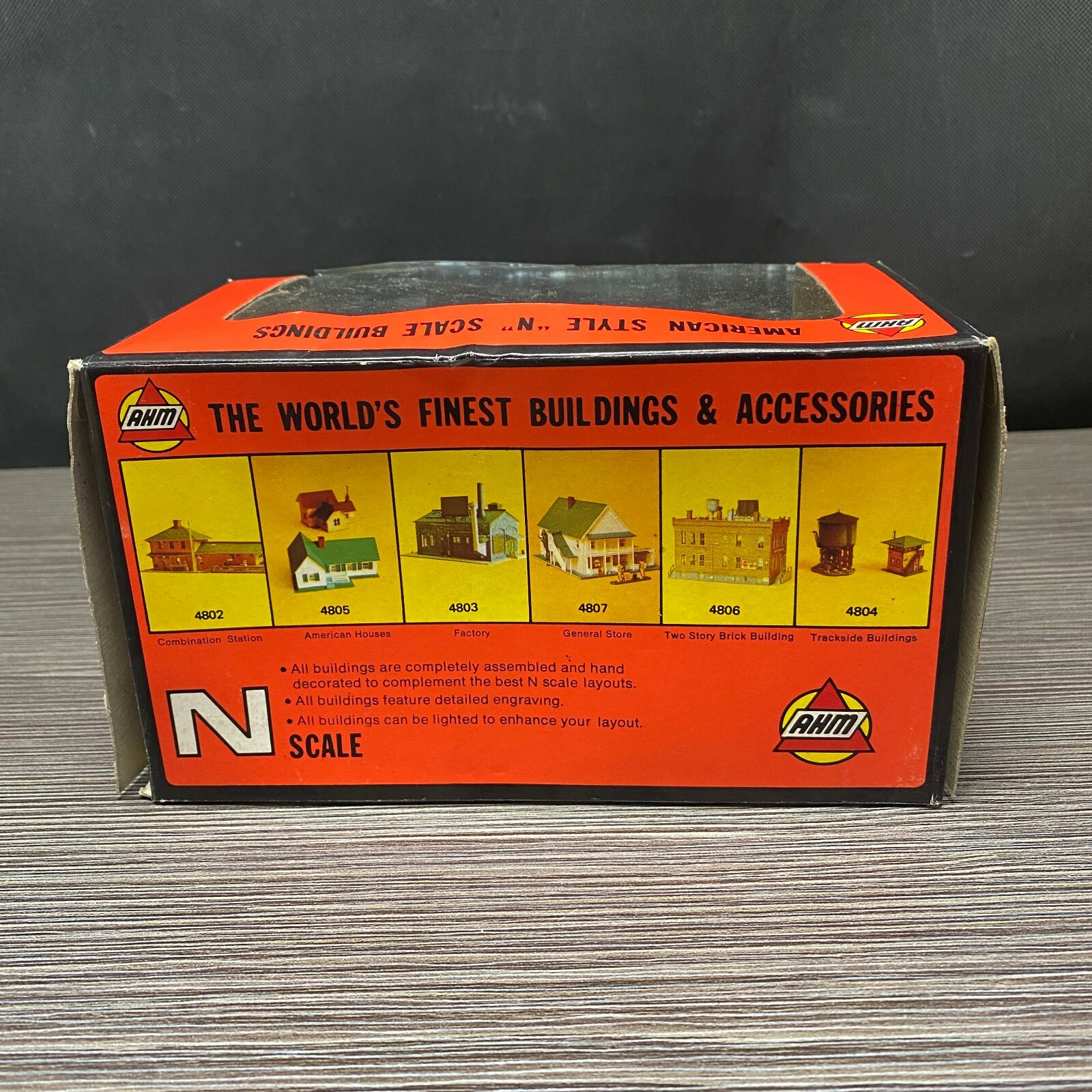 Retired AHM One Story Factory Building Trains N Scale 4803 New In Open ...