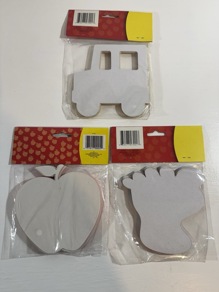 Teaching Tree Paper Cut-Outs Apple School Bus Foot Classroom ...