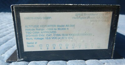 AMERI-KING ALTITUDE ENCODER AK-350 | eBay