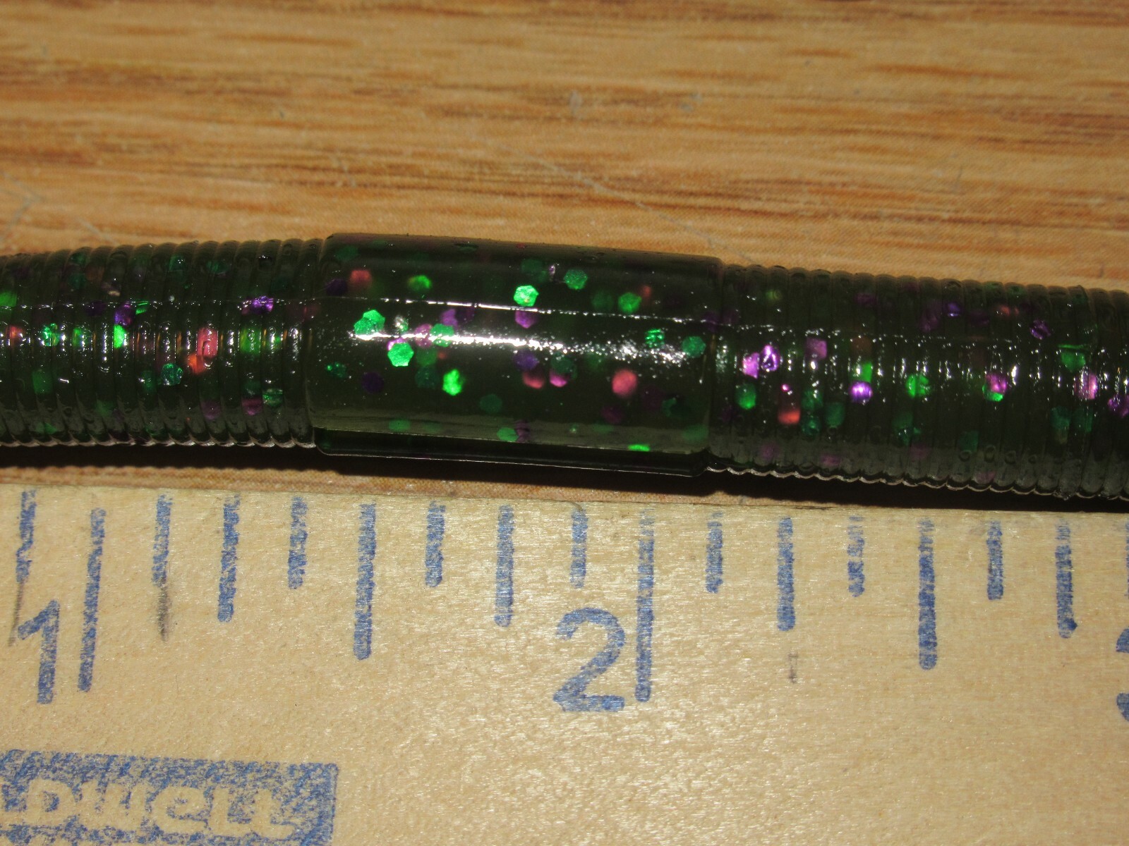 12 Yamamoto Senko Style 5" Worm Stick Bait Junebug Purple Gr Flake & 4 ...