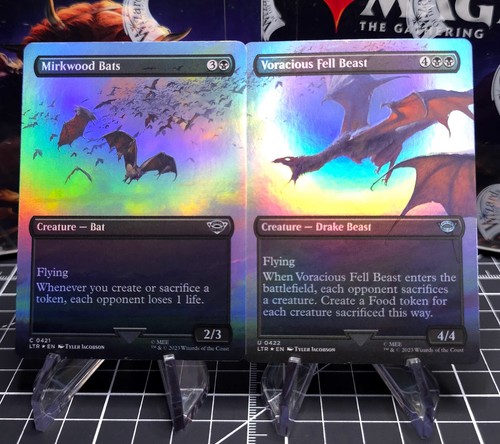 FOIL Mirkwood Bats & Voracious Fell Beast - Part of SCENE LOTR MTG ...