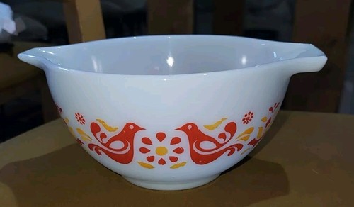Vintage Pyrex Friendship Birds Cinderella Mixing Bowl 3 | eBay