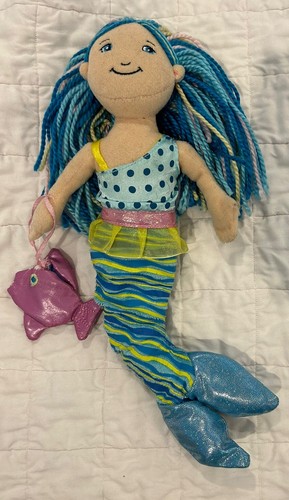 Groovy Girls AQUALINA Blue MERMAID Plush Doll Removeable Tail Manhattan ...