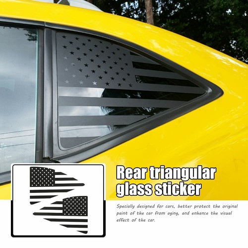 Rear Quarter Window American Flag Decal Sticker Fits Chevrolet Camaro ...