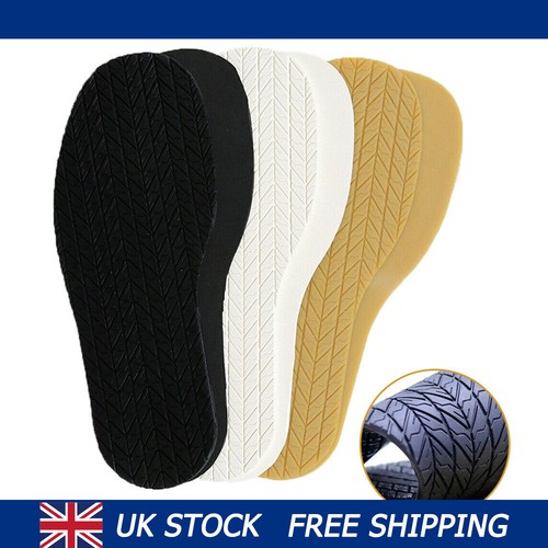 1 Pair Anti-Slip Wearable Rubber Soles Shoe Repair Sole Replacement UK ...