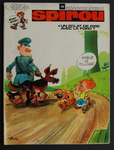 SPIROU 1704 de 1970 - avec mini-récit et documentation - Franquin - Roba - TTBE | eBay
