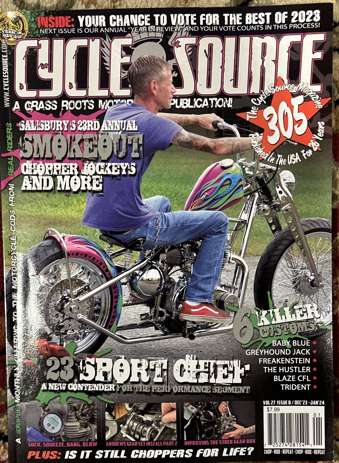 Cycle Source Magazine Issue 305 January 2024 SmokeOut | eBay
