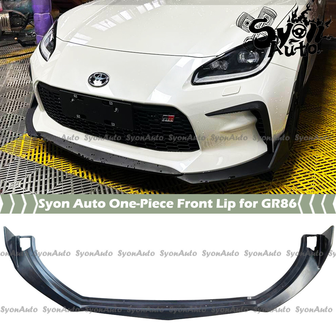GR86 Cosmetic Body Upgrade 3-Piece Front Lip Spoiler For 2022-2025 ...