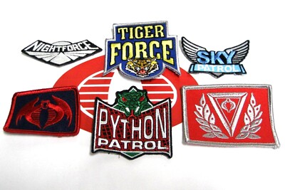 GI Joe Logo Embroidered PATCH Lot Tiger Force Night Force Sky Patrol ...