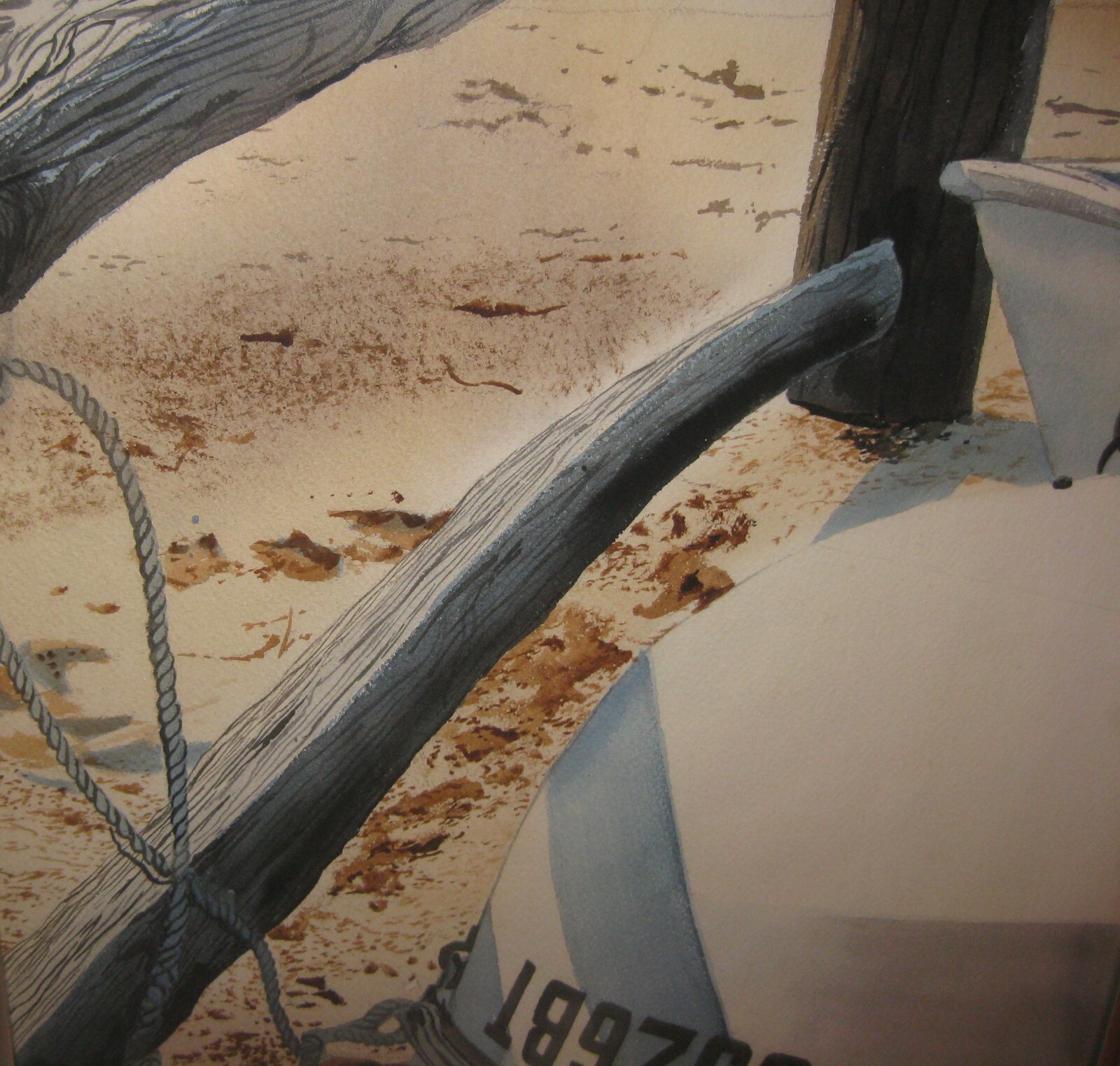 Vintage 1969 ARTHUR CADY 'End of the Day' BOATING Boat on the BEACH ...