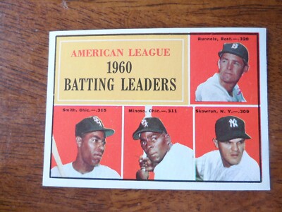 1961 TOPPS BASEBALL #48 AMERICAN LEAGUE BATTING LEADERS EX/MT A-176 | eBay