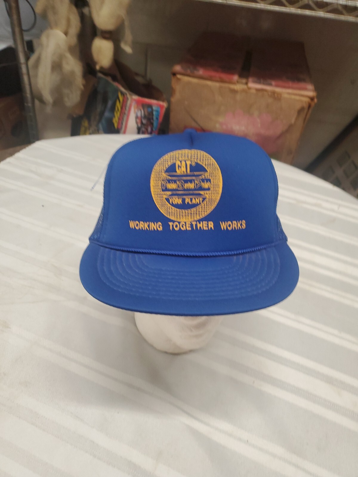 Caterpillar Bulldozer Snapback Trucker Hat York Penns… - Gem