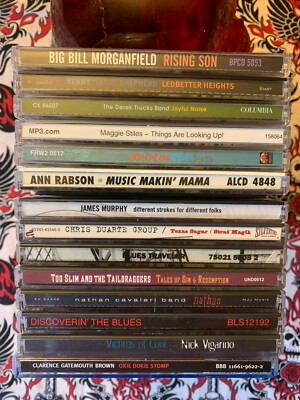 15 Blues CD Lot: Big Bill Morganfield, Derek Trucks, Ann Rabson, James ...