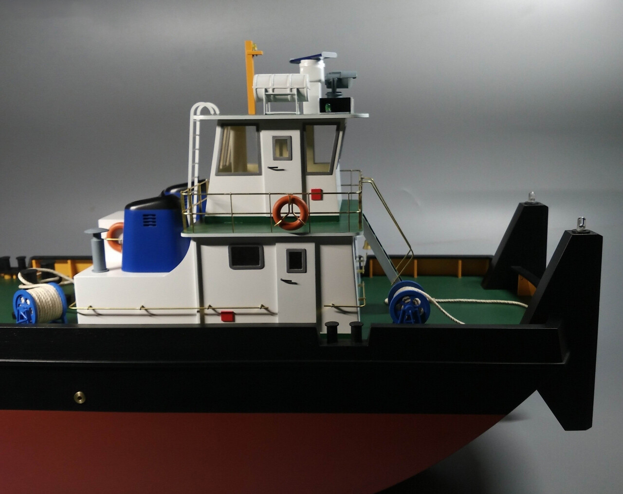 Hobby Springer Pusher Tug 1:35 570mm Wooden RC Model Ship Kits Boat Kit ...