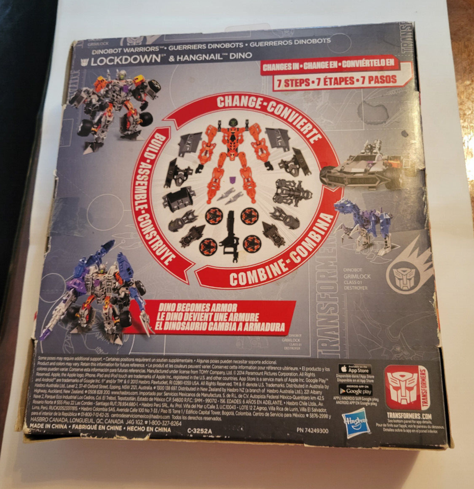 Transformers Construct-Bots Dinobot Warriors Lockdown & Hangnail Dino Sealed 653569917380| eBay
