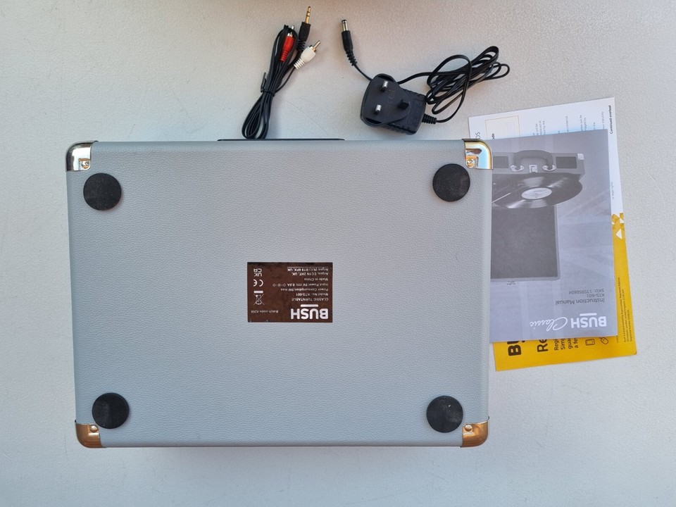 NEW, Bush Classic Turntable Retro Portable Case Record Amplifier Player ...