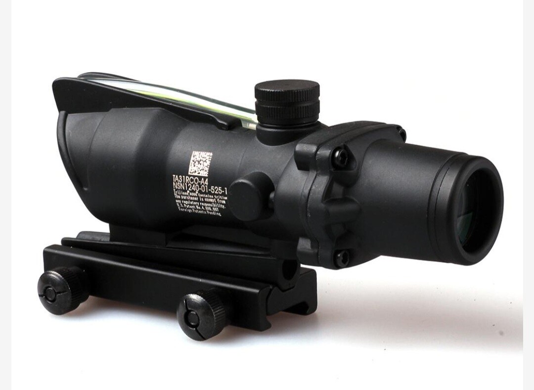 Trijicon Acog Clone 4x32 Scope Reticle Sight Fiber Chevron Optic Scope ...