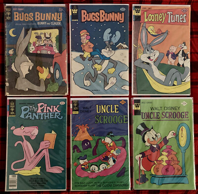 Uncle Scrooge, Looney Tunes, Bugs Bunny, Pink Panther- Vintage comics ...