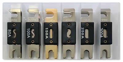 (12) ANL Fuse Wafer Assortment Kit - Includes 80A 100A 150A 200A 250A ...