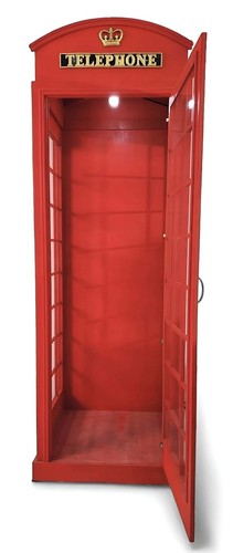 Cabinet Storage Bookshelf Cupboard English Style Telephone Booth - Life ...