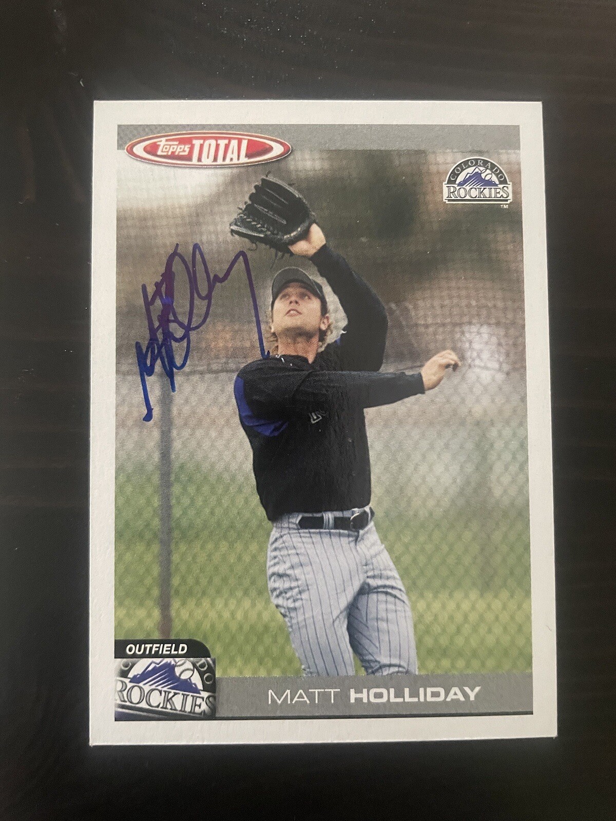 2004 Topps Total #76 Matt Holliday Colorado Rockies Signed Card ...