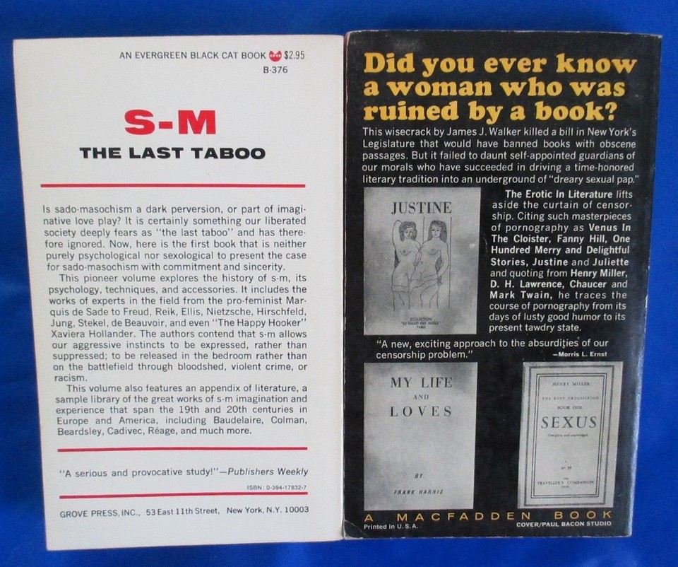 LOT of 2 Erotic Paperbacks F37 David Loth Gerald/Caroline Greene VG | eBay