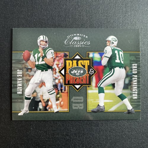 2005 Donruss Classics - Past & Present Joe Namath, Chad Pennington #PP ...