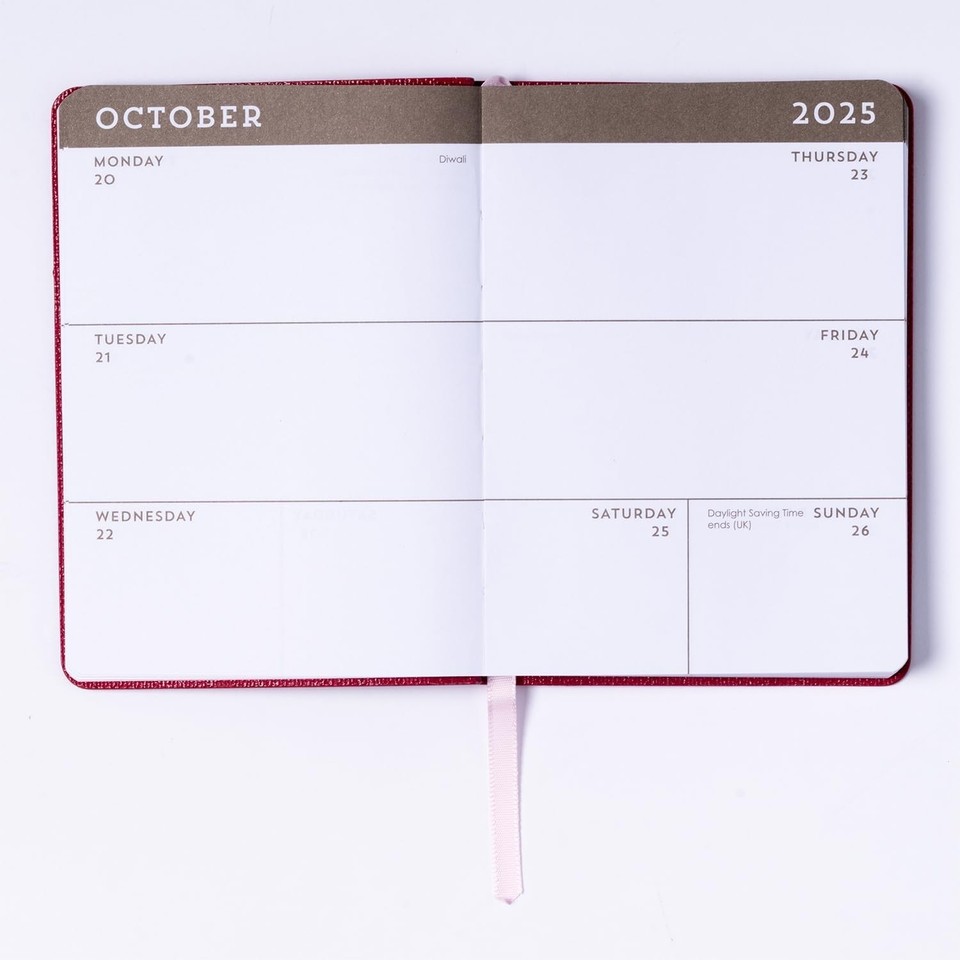 Eccolo 2025-2026 Pocket 18-Month Weekly Planner, Leatherette Soft ...
