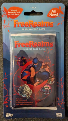 Topps 2009 Free Realms Trading Card Game Unopened Pack New Sealed | eBay