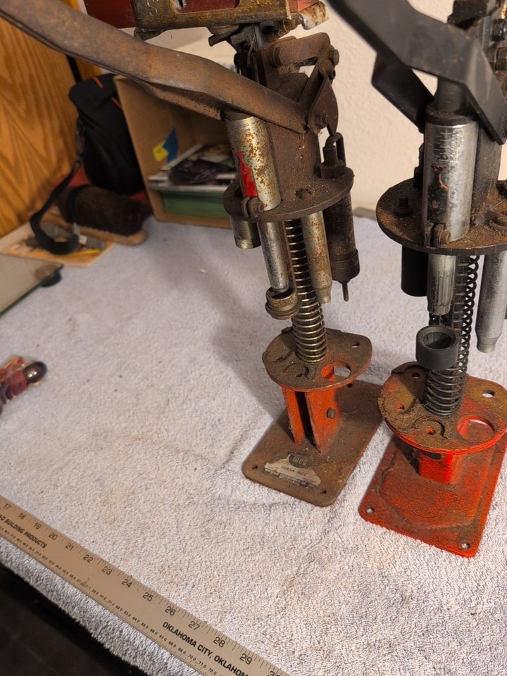 X2 Lot Vintage MEC Versa Mec Shotshell Press reloader w/ Extras One For ...