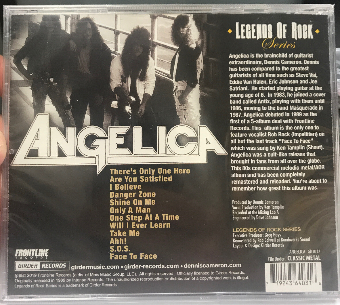 ANGELICA REMASTERED *NEW-CD (ROB ROCK, DENNIS CAMERON, KEN TAMPLIN ...